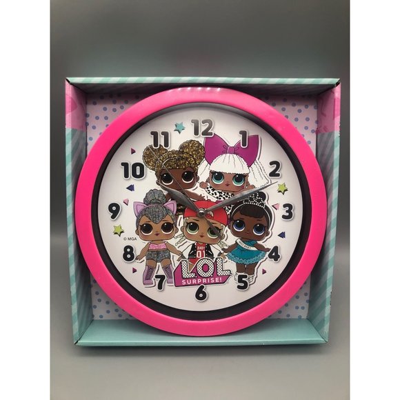 Mga | Wall Decor | Lol Girl Wall Clock Frame 95 Inches Office Home Kids ...